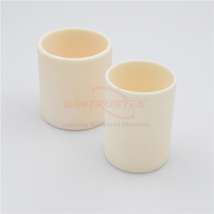 High Purity Al2O3 Cylindrical Ceramic Crucibles